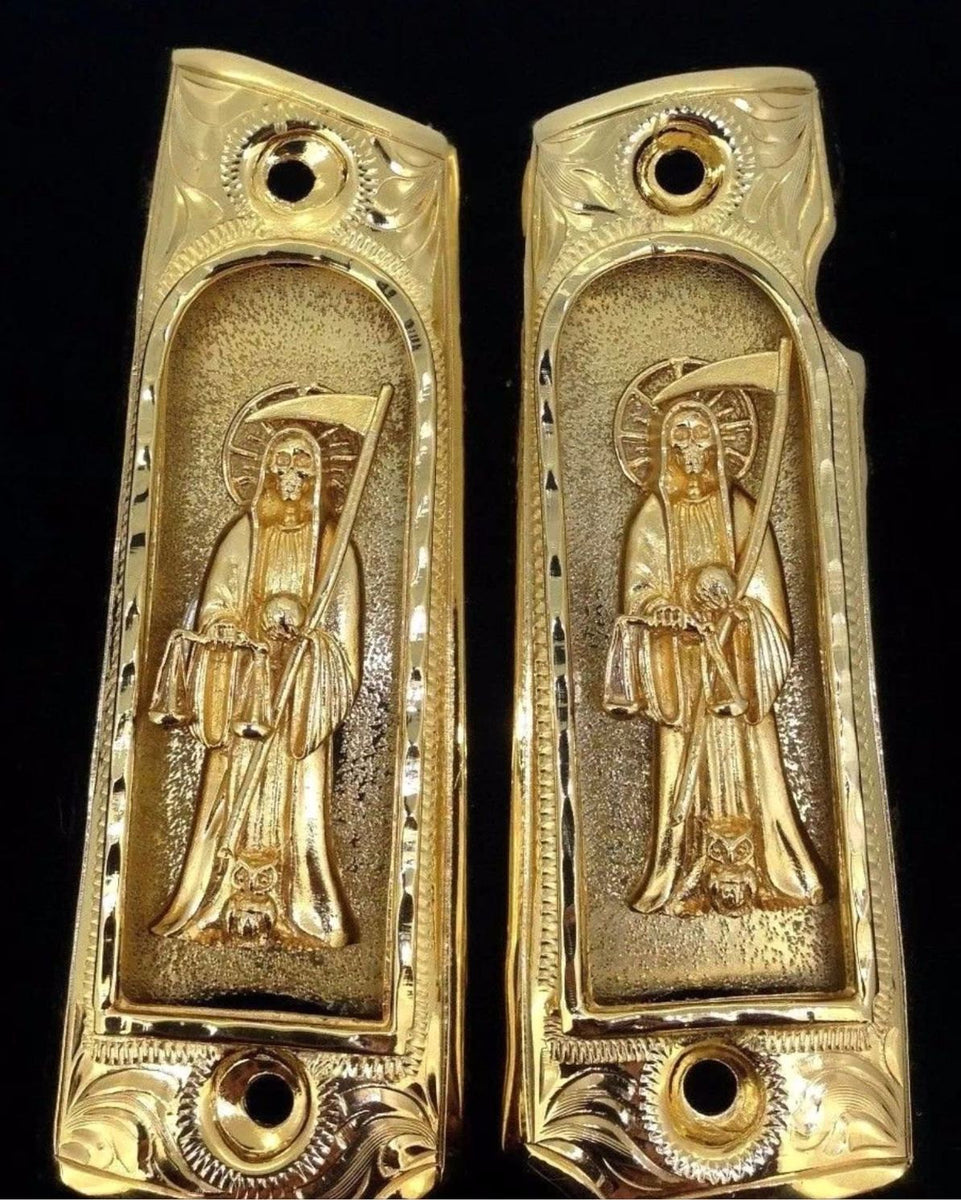 Custom Grim Reaper Santa Muerte gun grips – Blanca J