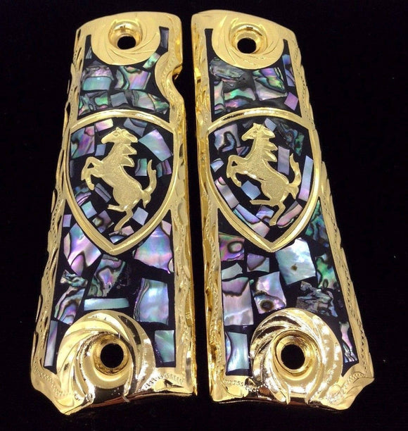 1911 Gun Grips Horse Springfield Colt Super Rock Island 1911 Gun Grips Horse Springfield Colt Super Rock Island