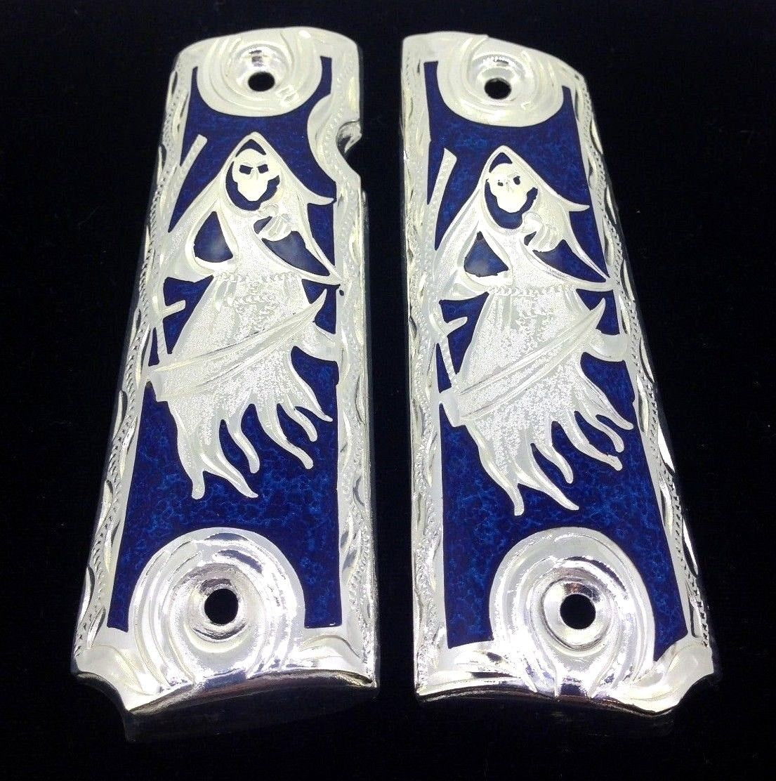 Custom Grim Reaper Santa Muerte gun grips – Blanca Grips
